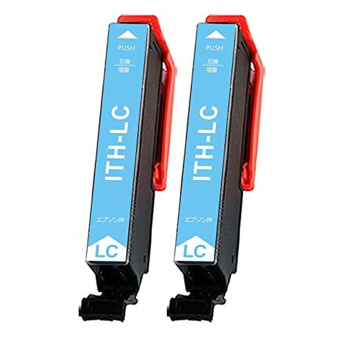 エプソン用 ITHイチョウ互換インク ITH-LC 互換インクカートリッジ ライトシアン 2本セット 増量版最新ICチップ 残量表示あり ITH-6CL対応機種: EP-7 : shopA ...