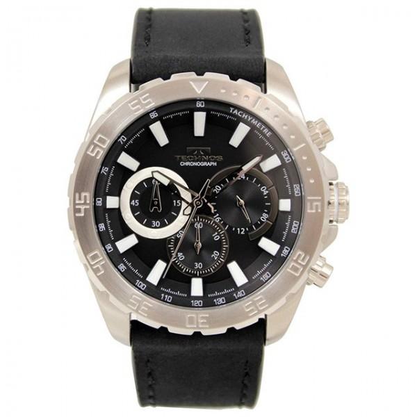 TECHNOS（テクノス） 国内正規品 クロノグラフ ブラックダイアル レザーバンド T7A69SB メンズ : proshopb1 - 通販 - Yahoo!ショッピング