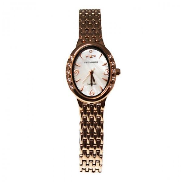 TECHNOS（テクノス） 正規品 オーバル ピンク ゴールド ホワイトMOPダイアル T9921PW レディース : proshopb1 - 通販 - Yahoo!ショッピング