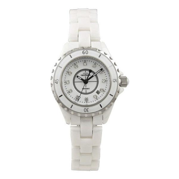 TECHNOS（時計） テクノス 国内正規品 TECHNOS 即納 オールホワイトセラミック クリスタル12P入りダイアル T9930WW レディース : proshopb1 - 通販 ...