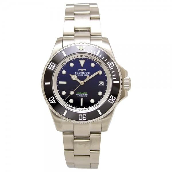TECHNOS（時計） テクノス 正規品 TECHNOS SKYMASTER ダイバー セラミックベゼル ブルーブラックグラデーションダイアル T9B59SL メンズ : proshopb1 ...