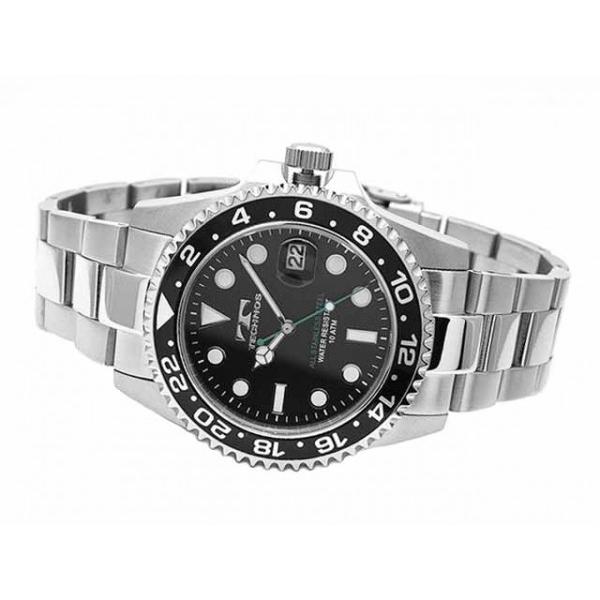 TECHNOS（テクノス） 正規品 即納 ダイバー デイト GMTベゼル ブラック ステンレス メンズ TSM412SB : proshopb1 - 通販 - Yahoo!ショッピング