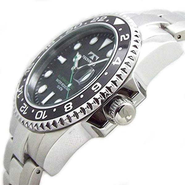 TECHNOS（テクノス） 正規品 即納 ダイバー デイト GMTベゼル ブラック ステンレス メンズ TSM412SB : proshopb1 - 通販 - Yahoo!ショッピング