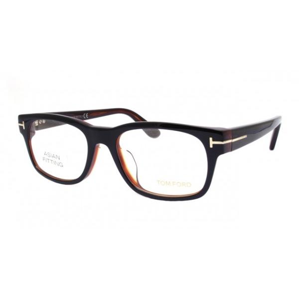 TOM FORD EYEWEAR トムフォード スクウェア ブラック＆ブラウン TF5432-F-005-52 アジアンフィット メンズ ...