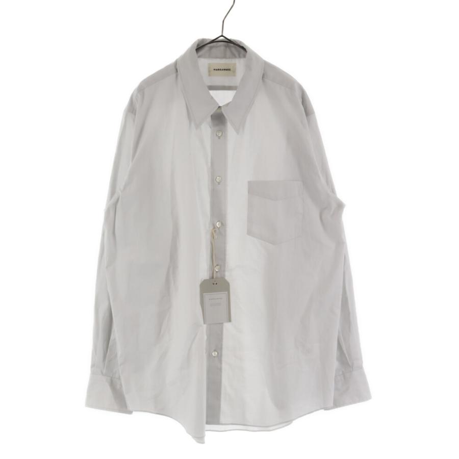 markaware マーカウェア 22SS ソクタス オーガニック コットン ポプリン ダブルカラー 長袖シャツ グレー A22A-10SH03C : BRING Yahoo!ショップ ...