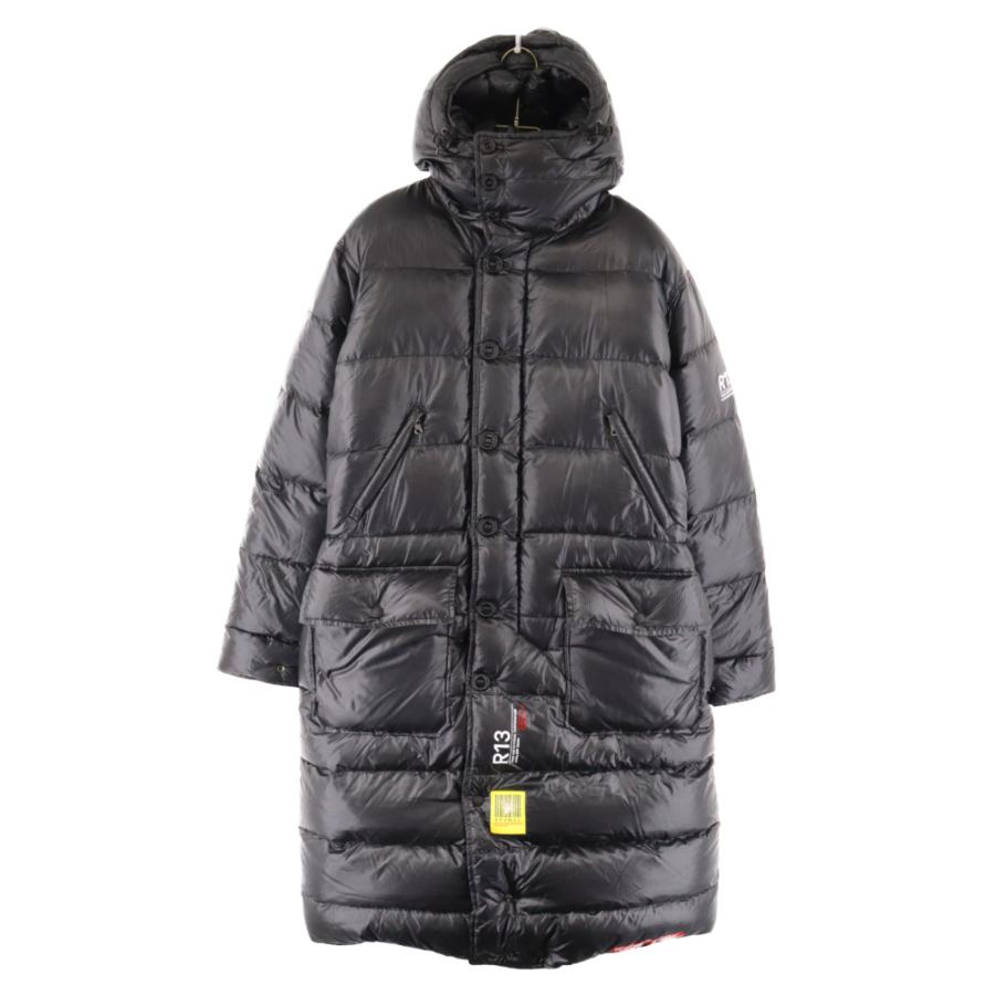 R13 アールサーティン 21AW×Brumal Long Anorak Puffer Jacket ブルーマル ロングパファーダウン ...