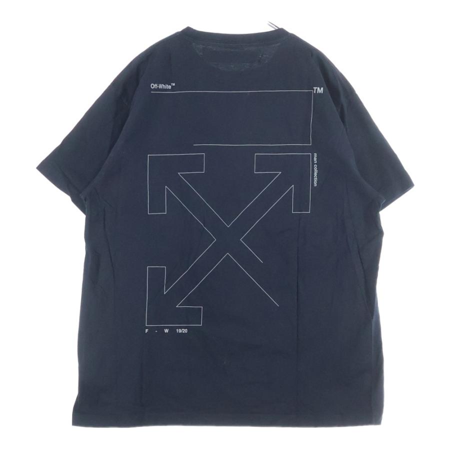 OFF-WHITE オフホワイト Unfinished Shirt OMAA038E19185003 バックプリント 半袖Tシャツ カットソー ...