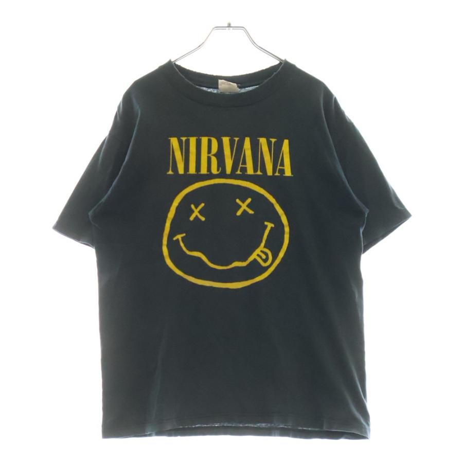 VINTAGE ヴィンテージ 00s NIRVANA SMILE Y2K ニルヴァーナ スマイル 両面プリント 半袖Tシャツ ブラック : BRING Yahoo!ショップ - 通販 ...