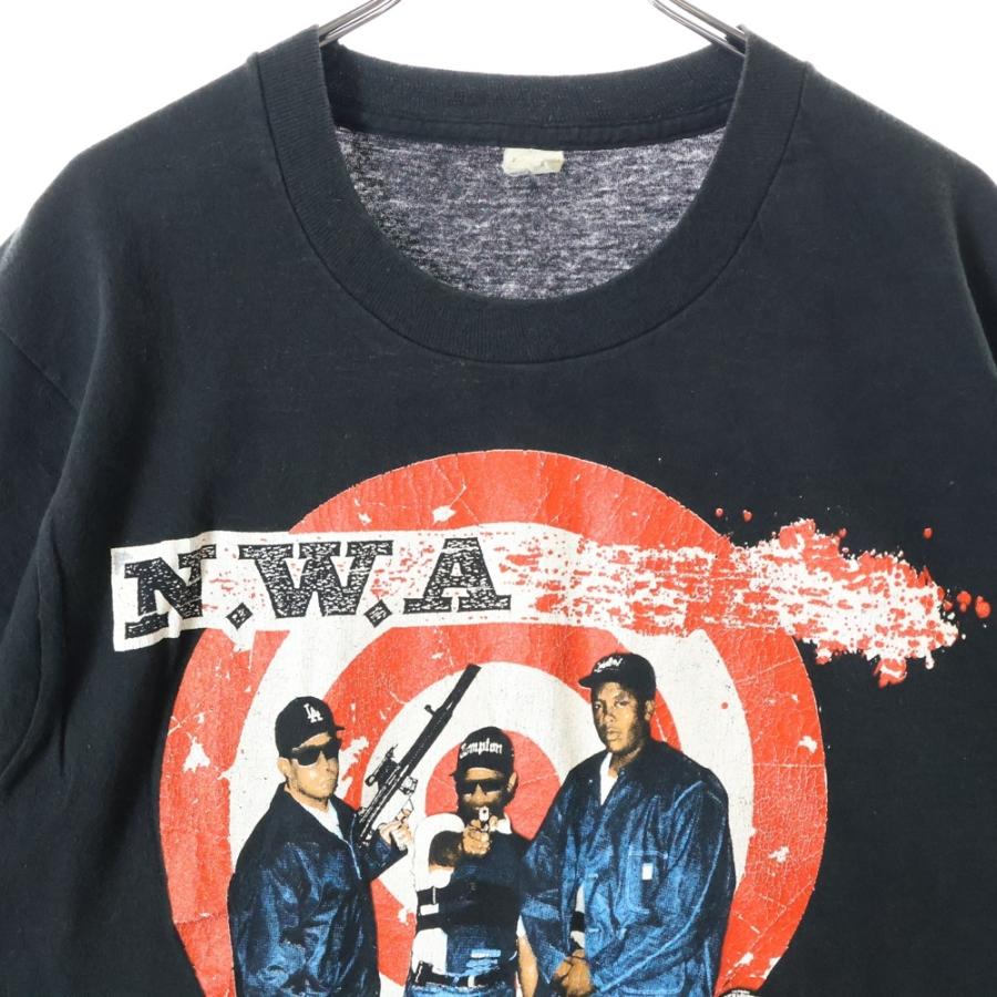 VINTAGE ヴィンテージ 90s NWA TEE ラップ 両面プリント半袖Tシャツ カットソー ブラック : BRING Yahoo ...