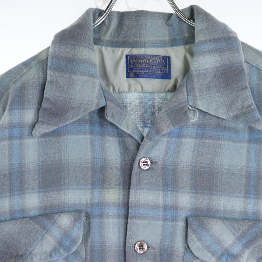PENDLETON（ペンドルトン） 70s VINTAGE オンブレチェック 長袖シャツ ライトブルー : BRING Yahoo!ショップ - 通販 - Yahoo!ショッピング