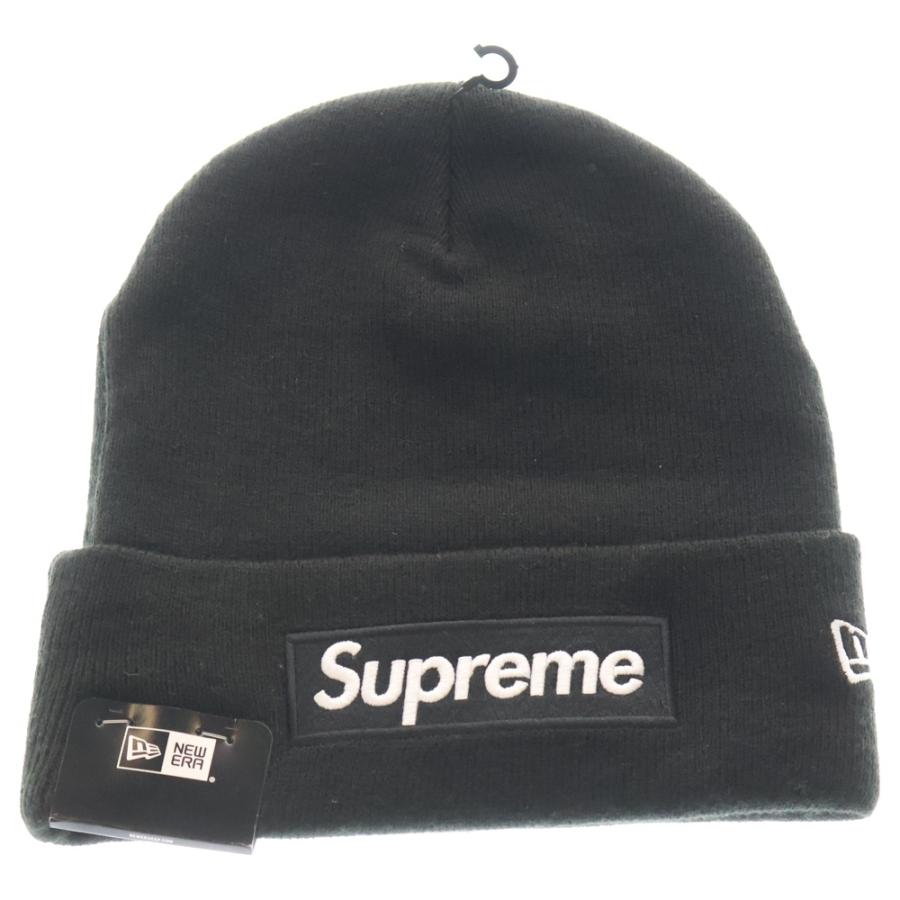 SUPREME シュプリーム × New Era 25AW Box Logo Beanie ニットキャップ ブラック サイズフリー 正規品 / 45103 Supreme（シュプリーム） 25AW ×New Era Box Logo Beanie ニューエラ