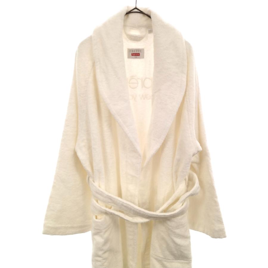 Supreme シュプリーム 15SS Frette Terry Bathrobe フレッテ バックロゴバスローブ ガウン ホワイト ...