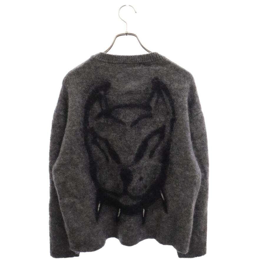 GIVENCHY（ジバンシィ） ジバンシィ×CHITO チト フロントロゴ刺? タグエフェクト ドッグモチーフ モヘア クルーネックニットセーター グレー BM90H04Y9D : BRING ...