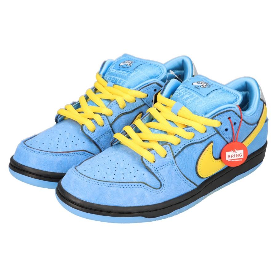 Nike SB ナイキエスビー ザ パワーパフ ガールズ ダンクローカットスニーカー ブルー/イエロー US8.5/26.5cm FZ8320 ...