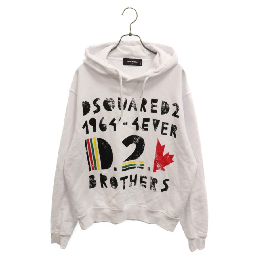 DSQUARED2 ディースクエアード 23SS D2 BROS COOL HOODIE プリントプルオーバーパーカー S71GU0574 : BRING Yahoo!ショップ - 通販 ...