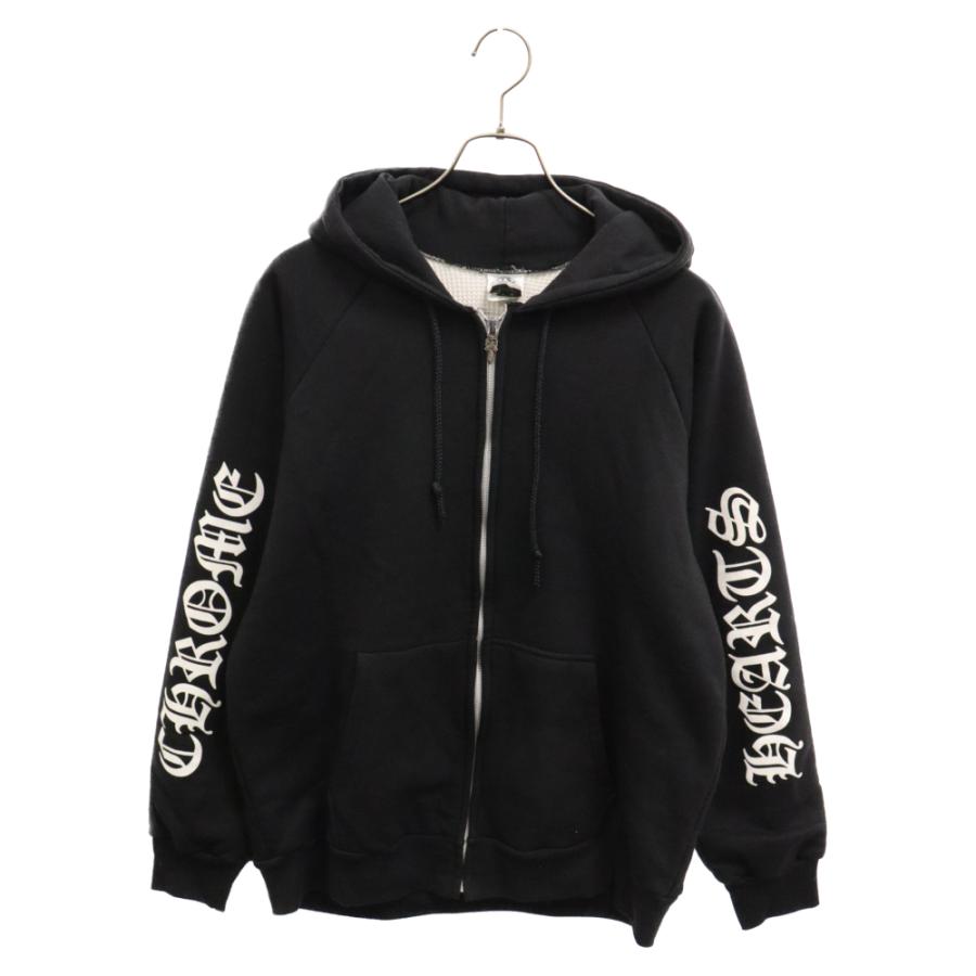 CHROME HEARTS クロムハーツ ホースシュー ジップアップスウェットパーカー フーディ ブラック : BRING Yahoo ...