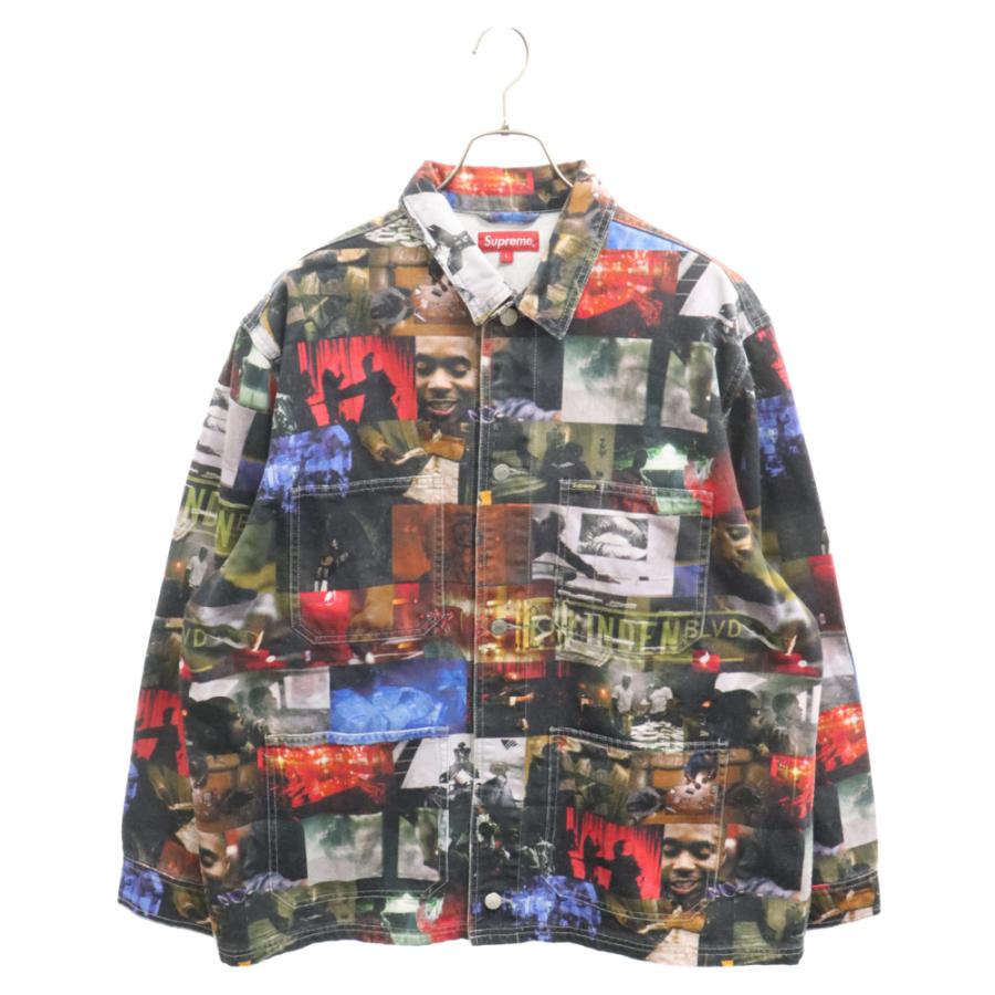 Supreme SUPREME シュプリーム 21AW NAS AND DMX COLLAGE DENIM CHORE COA ナズ ムービー ...
