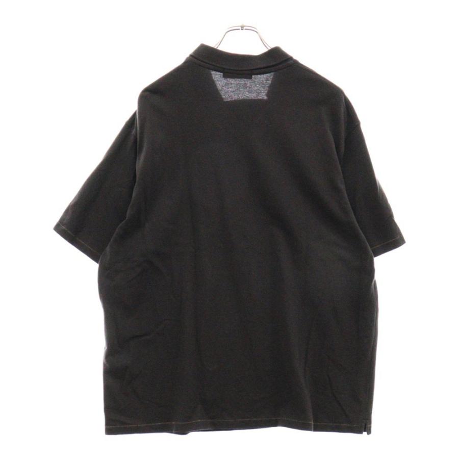 FRED PERRY フレッドペリー FOOTBALL COLLAR SHIRT フットボールカラーシャツ ロゴ刺繍半袖ポロシャツ ブラック ...