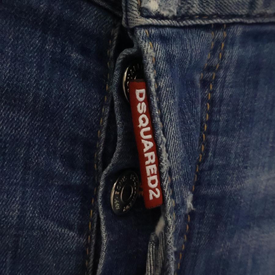 DSQUARED2 ディースクエアード 19SS Tidy Biker Jean Damage Denim Pant S74LB0516 S30342 ダメージ加工デニムパンツ ジーンズ ...