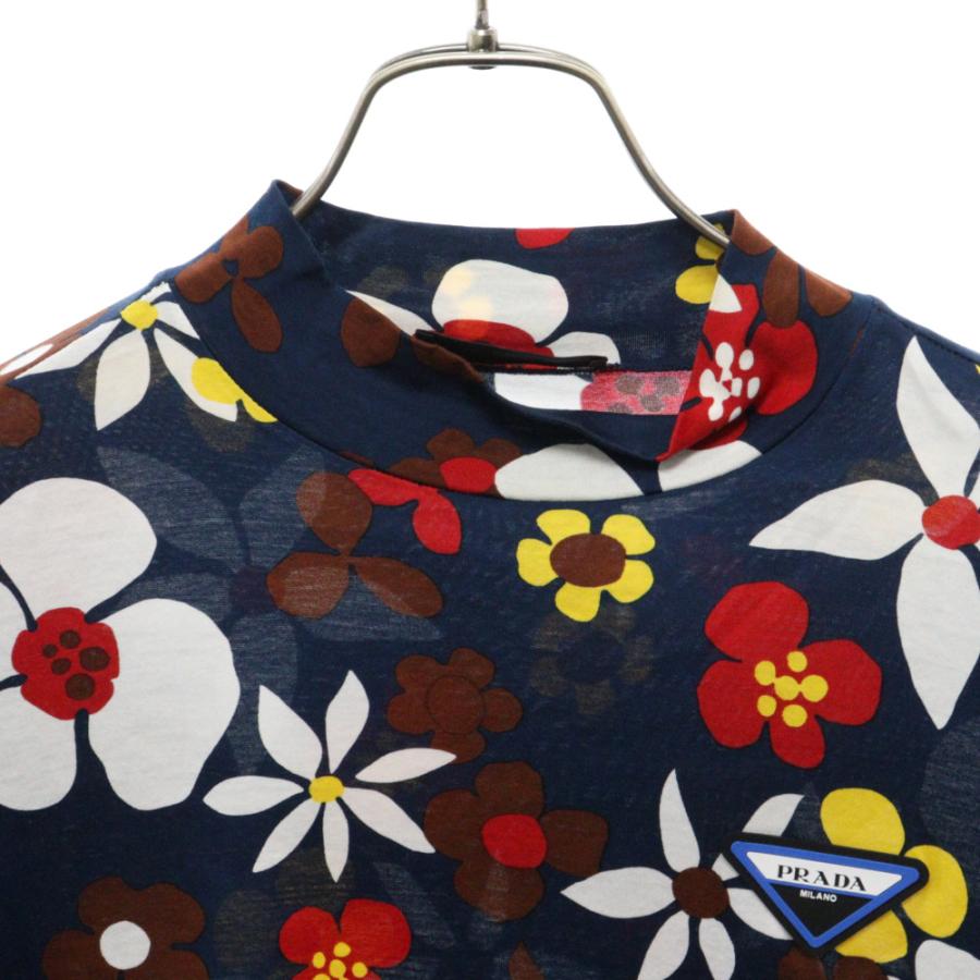 PRADA プラダ 19SS ラバーワッペン付き フラワー総柄ハイネック長袖カットソー マルチカラー : BRING Yahoo!ショップ - 通販 - Yahoo!ショッピング