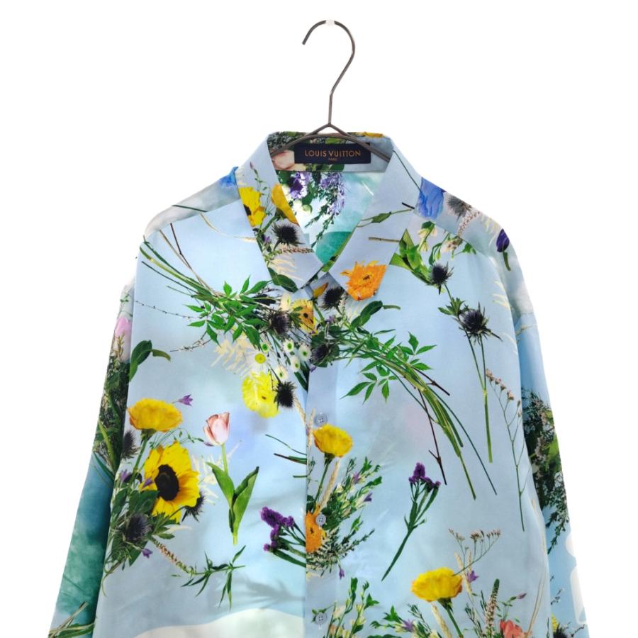 LOUIS VUITTON ルイヴィトン Virgil Abloh 20SS パッチワークフラワー総柄シルク長袖シャツ マルチ 1A7QMV/RM201 TXI HIS96W : BRING ...