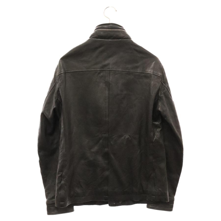 PS Paul Smith ピーエスポールスミス ラムレザー ハイネックレザージャケット PP-MN-68645 ブラック : BRING ...