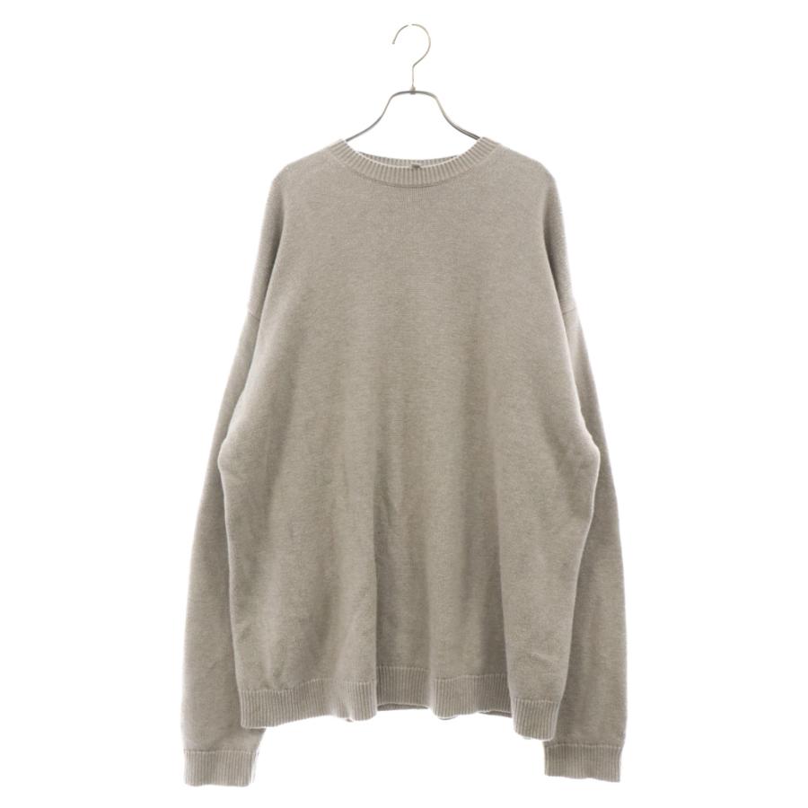 STUDIO NICHOLSON スタジオニコルソン コットンウール長袖 ニットセーター グレー 51-10-122006 : BRING ...
