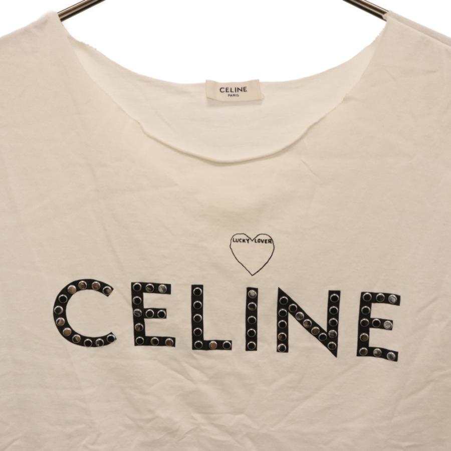 CELINE セリーヌ 22SS バレンタイン スタッズロゴ タンクトップ ノースリーブ カットソー 2X09A671Q ホワイト : BRING Yahoo!ショップ - 通販 ...