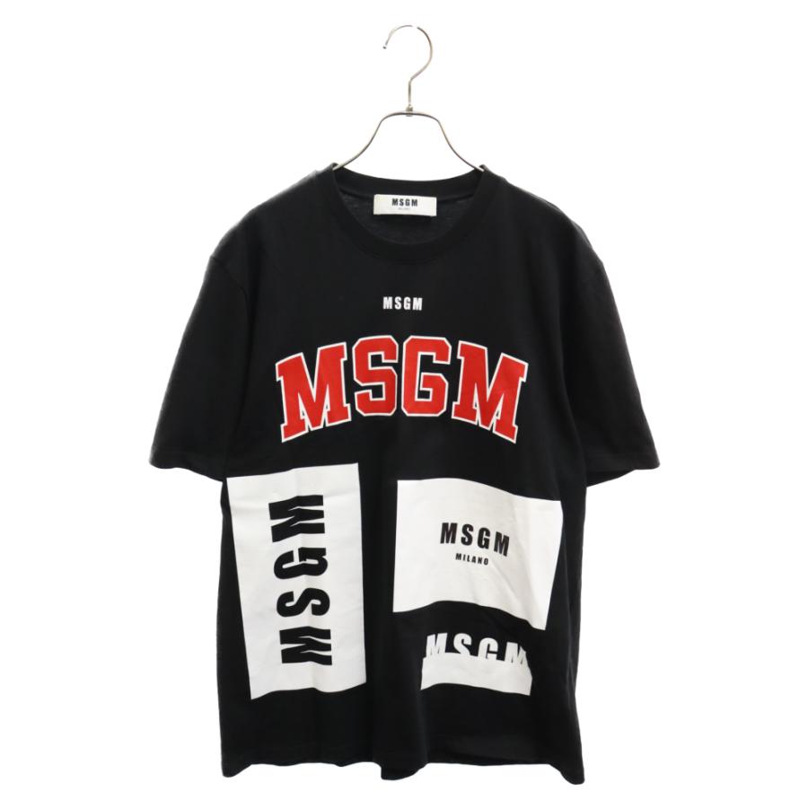 MSGM エムエスジーエム 17AW フロントロゴプリント半袖Tシャツ ブラック/レッド 2541MDM102 : BRING Yahoo!ショップ - 通販 - Yahoo!ショッピング