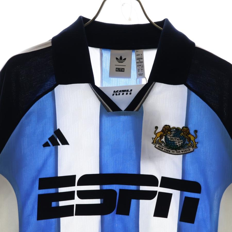 KITH キス 25SS ×adidas Football ESPN Jersey JF3233 アディダス ストライプ フットボール ...
