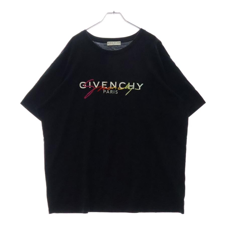 GIVENCHY ジバンシィ 20AW LOGO PRINT CREW NECK TSHIRT ロゴプリントクルーネック半袖Tシャツ カットソー B?70YQ3002 ブラック : BRING ...