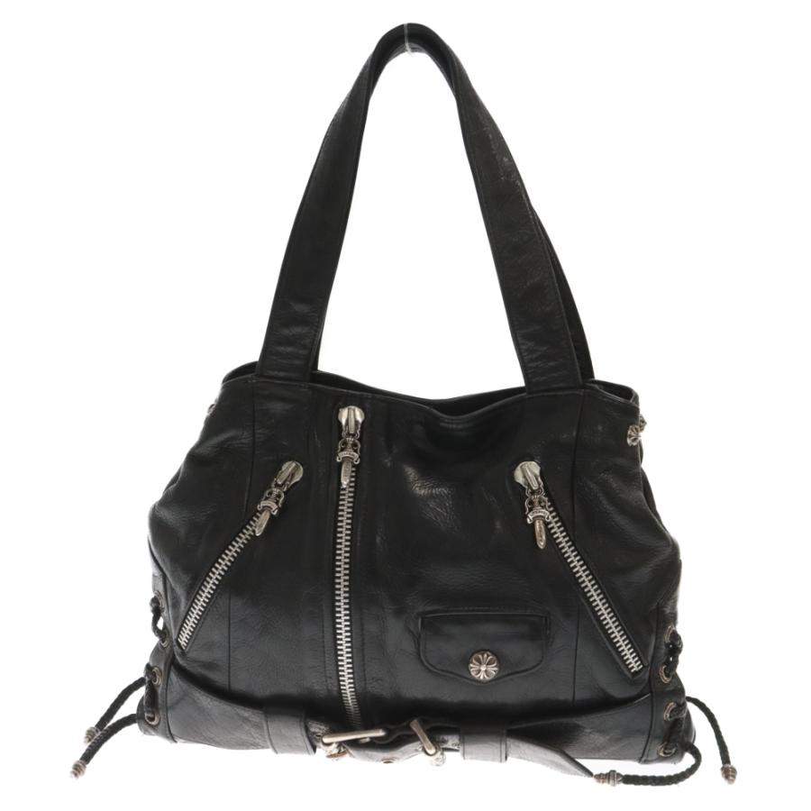 CHROME HEARTS クロムハーツ JJ DEAN BAG LEATHER レザーバッグ トートバッグ ブラック : BRING ...