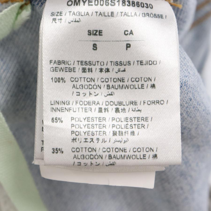 OFF-WHITE オフホワイト BLEACH CROPPED DENIM JACKET ブリーチ OFF-WHITE オフホワイト BLEACH CROPPED DENIM JACKET ブリーチ