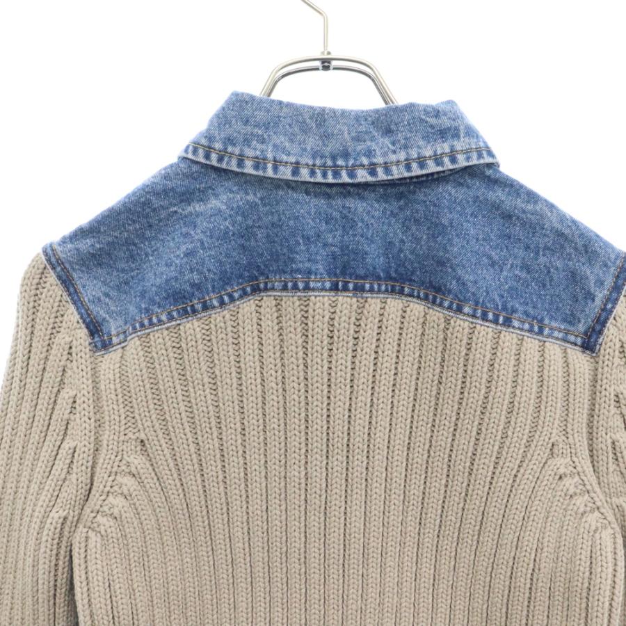 DIESEL ディーゼル ニット切替 ウォッシュ加工 デニムジャケット DIESEL ディーゼル ニット切替 ウォッシュ加工 デニムジャケット