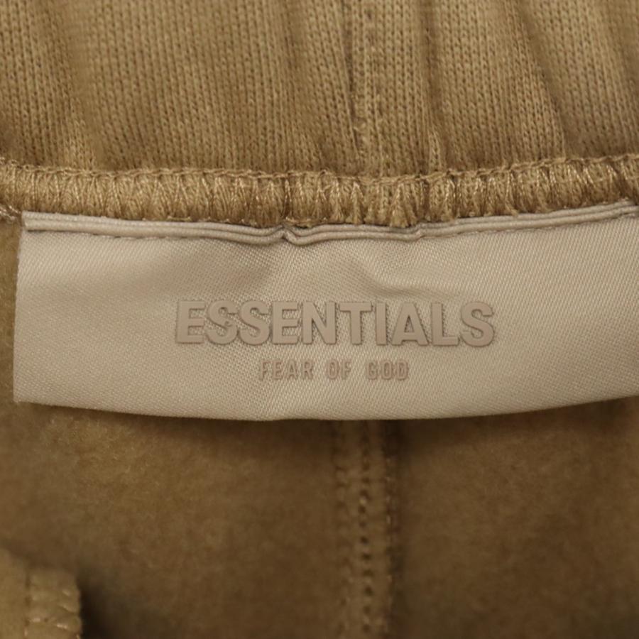 FOG Essentials エフオージー エッセンシャルズ Sweat Pants ラバーロゴ スウェット ハーフパンツ ベージュ ...
