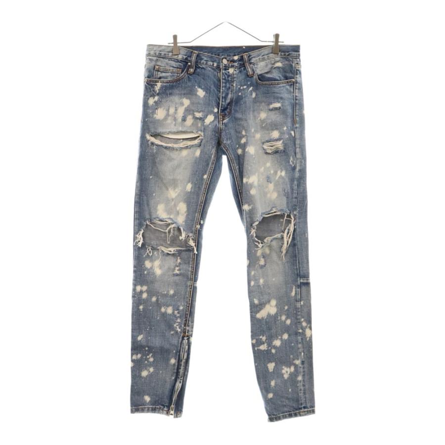 mnml MNML (ミニマル) ブリーチクラッシュデニムパンツ インディゴ : BRING Yahoo!ショップ - 通販 - Yahoo!ショッピング