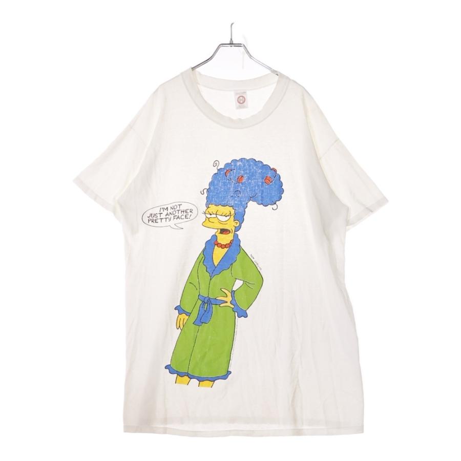 VINTAGE ヴィンテージ 90s The Simpsons TEE ザ シンプソンズ マージ単体 フロントプリント半袖Tシャツ カットソー ホワイト : BRING Yahoo!ショップ ...
