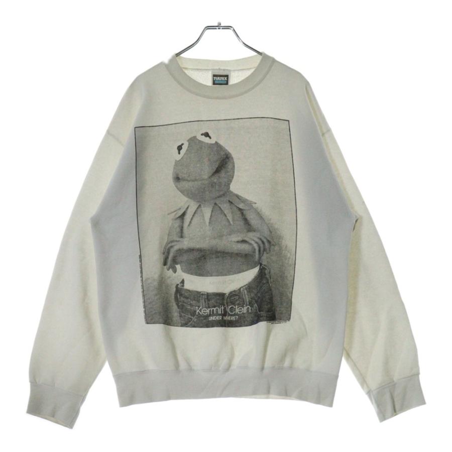 VINTAGE ヴィンテージ 90s KERMIT CLIEIN SWEAT カーミット スウェット ホワイト : BRING Yahoo ...