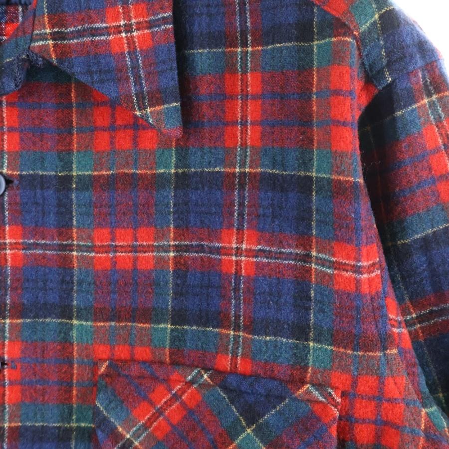 PENDLETON（ペンドルトン） 70S VINTAGE WOOL L/S CHECK SHIRT ヴィンテージ ウール チェック 長袖シャツ レッド/グリーン/ブルー : BRING ...