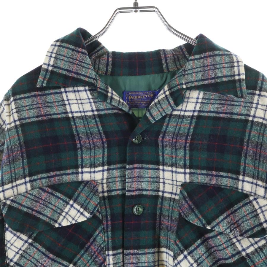 PENDLETON（ペンドルトン） 60S WOOL CHECK L/S SHIRT ウール チェック 長袖シャツ グリーン/ホワイト/レッド : BRING Yahoo!ショップ - 通販 ...
