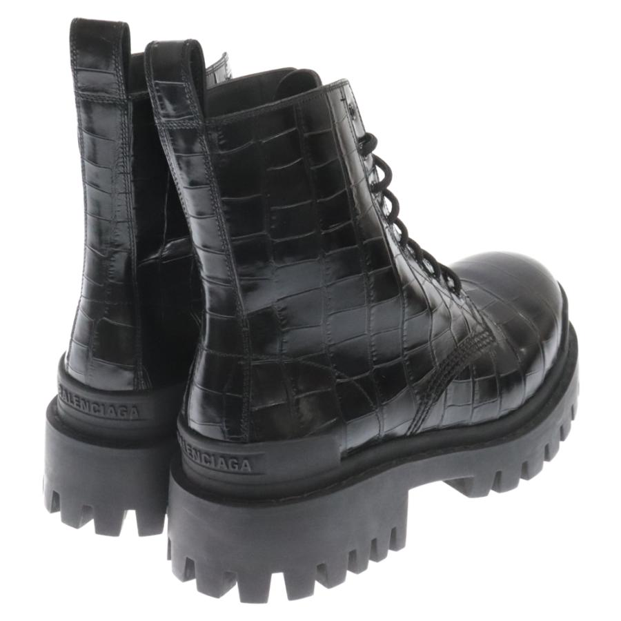 BALENCIAGA バレンシアガ Black Croc Strike Ankle Boots クロコ BALENCIAGA バレンシアガ Black Croc Strike Ankle Boots クロコ