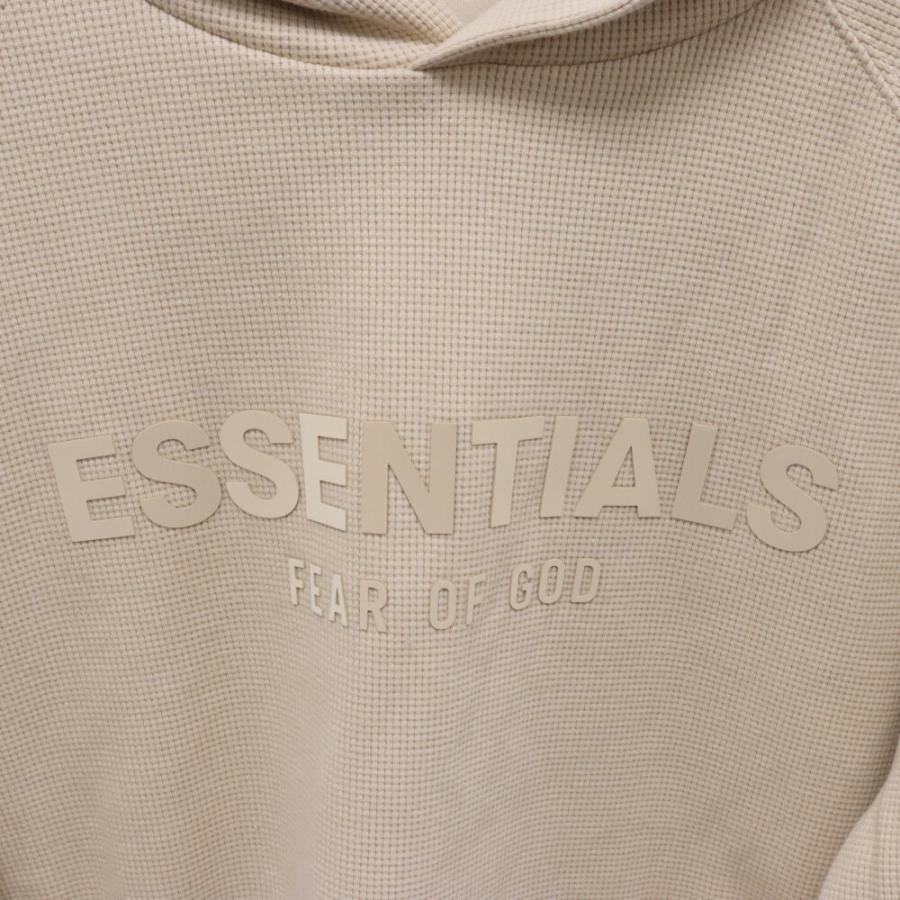 FOG ESSENTIALS Essentials フィアオブゴッド エッセンシャル Waffle Raglan Hoodie ワッフル ラグラン フーディー プルオーバーパーカー ベージュ ...