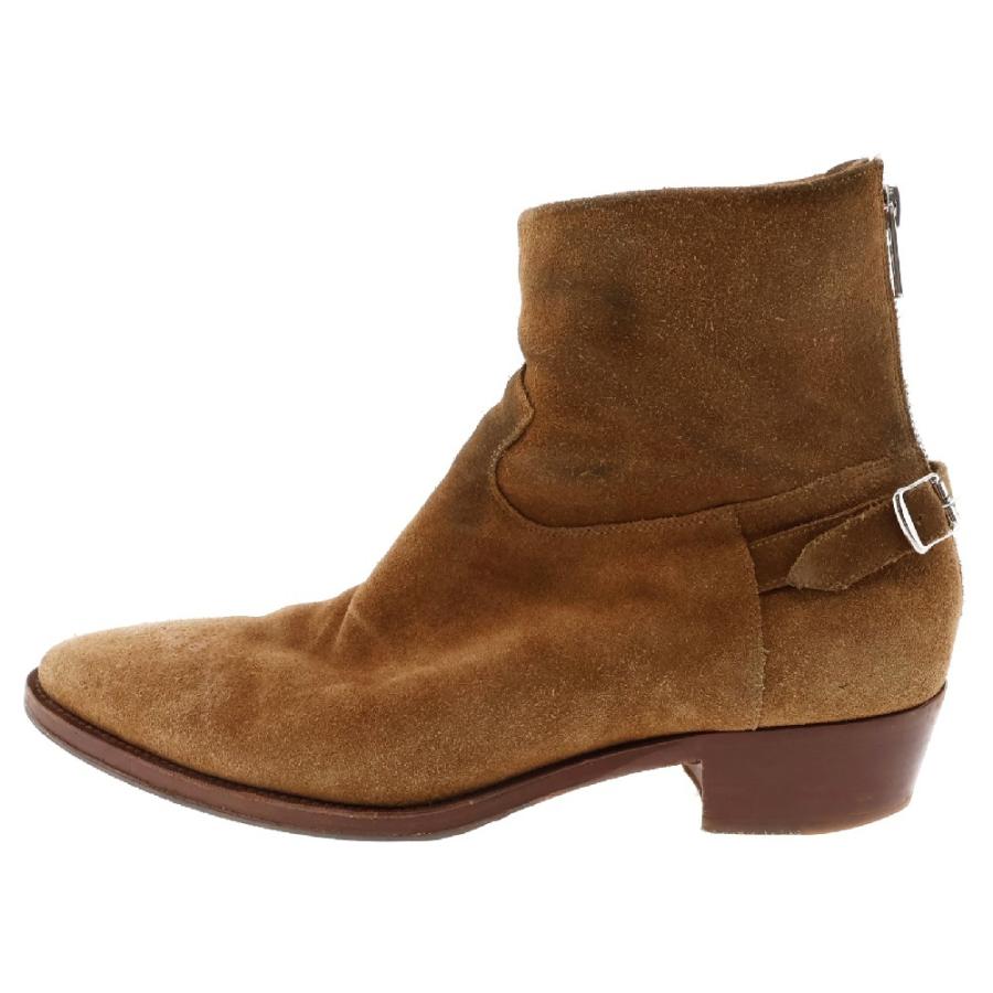 CELINE セリーヌ 19SS Jacno Back Buckle Zipped Boots 190010039 ジャクノ スウェードレザー ...