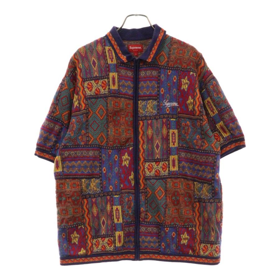 Supreme SUPREME シュプリーム 20SS Patchwork Knit Zip Up Polo パッチワークジップアップニット ポロシャツ マルチ : BRING Yahoo ...