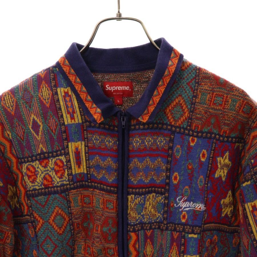 Supreme SUPREME シュプリーム 20SS Patchwork Knit Zip Up Polo パッチワークジップアップニット ポロシャツ マルチ : BRING Yahoo ...