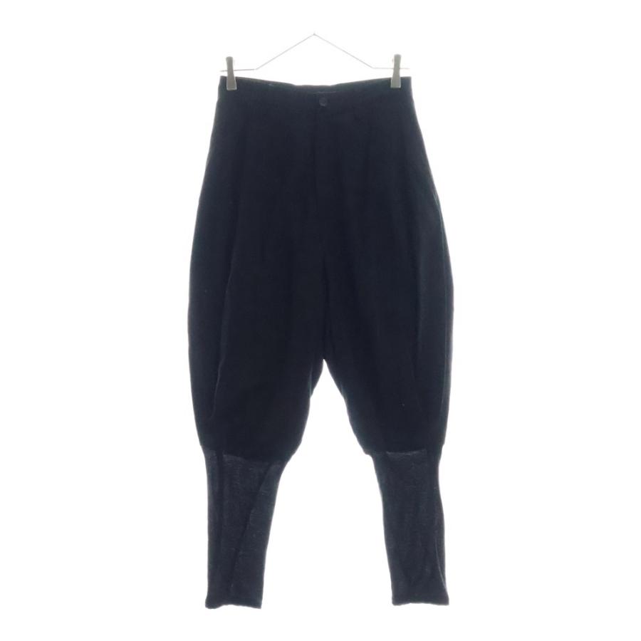 Yohji Yamamoto ヨウジヤマモト コットンサルエルパンツ ロングパンツ ブラック FG-P04-813 : BRING Yahoo!ショップ - 通販 - Yahoo!ショッピング