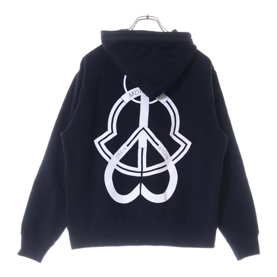 MONCLER GENIUS モンクレール ジーニアス 22SS HOODIE CRAIG GREEN ジップアップスウェットパーカー フーディー ブラック H109H8G00002 ...