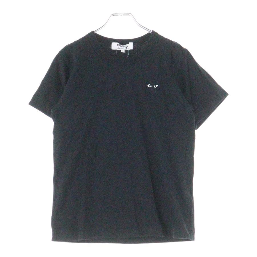 PLAY COMME des GARCONS プレイコムデギャルソン S/S T-Shirt ロゴ刺繍 半袖Tシャツ ブラック AZ-T063 : BRING Yahoo!ショップ - 通販 ...