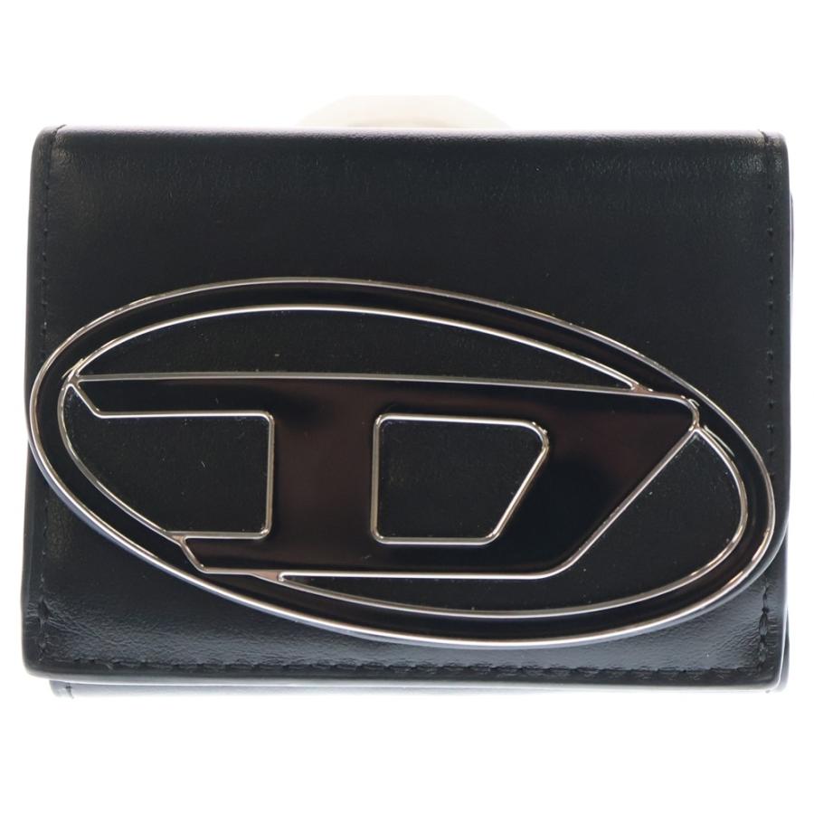 DIESEL ディーゼル 1DR TRI FOLD COIN XS II 三つ折り財布 メタルロゴ レザー ブラック : BRING Yahoo!ショップ - 通販 - Yahoo!ショッピング