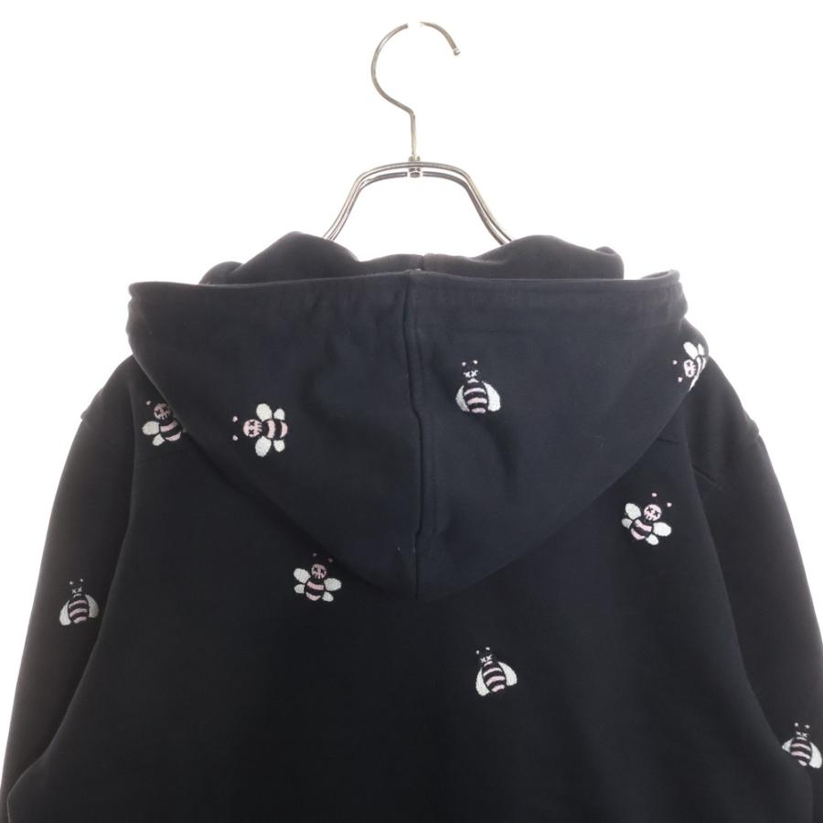 DIOR ディオール ×KAWS Bee Zip Up Hoodie カウズ BEE刺繍 ジップアップスウェットパーカー フーディー ブラック ...